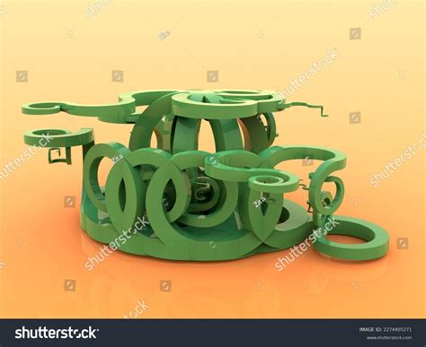Mathematical Morphology 3d System 3d Image Stock Illustration