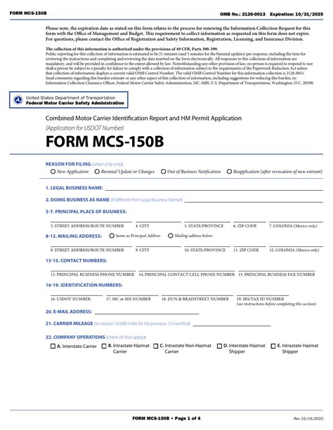Form Mcs 150b Fill Out Sign Online And Download Fillable Pdf Templateroller