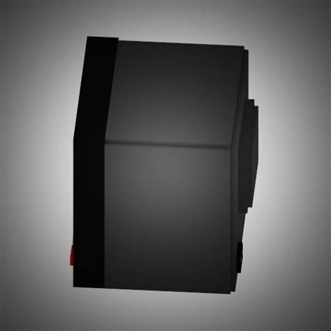 3d Model Terminal Crt Monitor Display Monochrome Vr Ar Low Poly