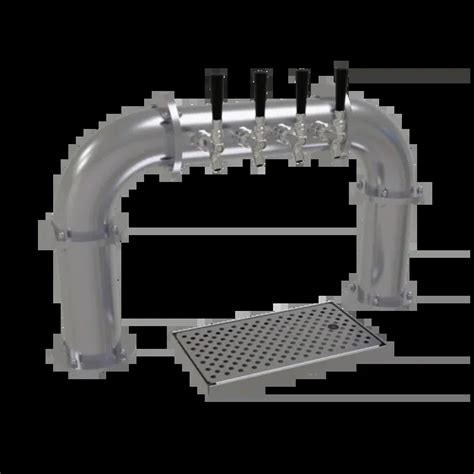 Glastender Pp 4 Ssr Pipe Pass Thru Draft Dispensing Tower
