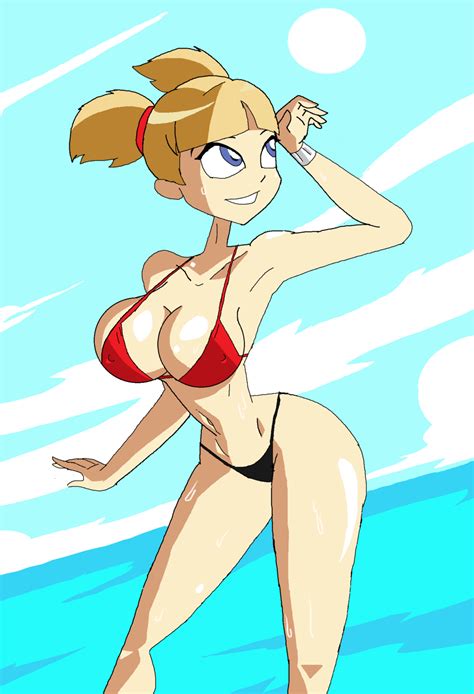 Rule 34 1girls Aged Up Arms Up Bare Shoulders Big Breasts Bikini