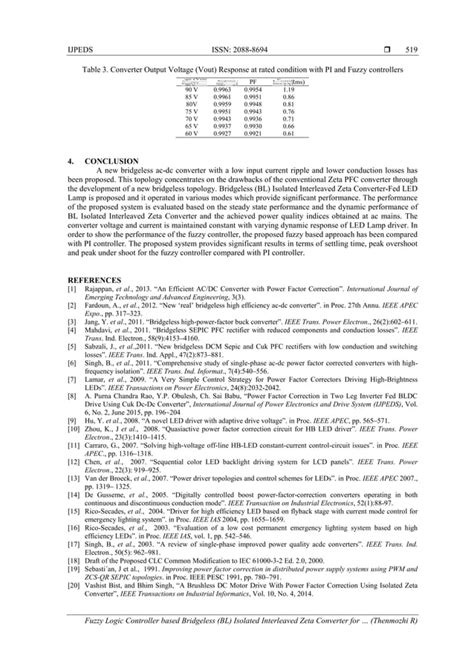 Fuzzy Logic Controller Based Bridgeless Bl Isolated Interleaved Zeta Converter For Led Lamp