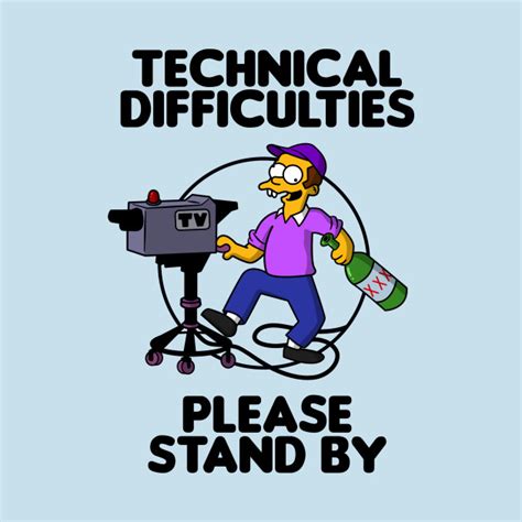 Technical Difficulties Simpsons T Shirt Teepublic