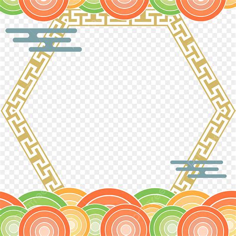 한국 일러스트 전통 문양 콜라주 테두리 전통문양 대한민국 전통 틀 Png 일러스트 및 Psd 이미지 무료 다운로드 Pngtree