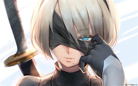 Yorha 2b Anime Art Nier Automata Video Game 高清壁纸下载