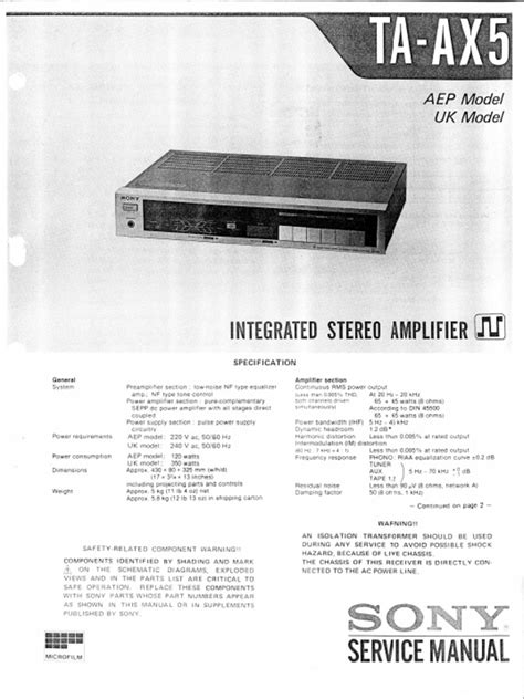 Sony Ta Ax5 Full Pdf