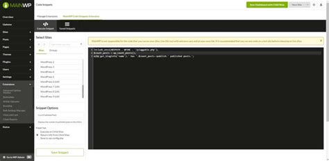 How To Remove The Code Snippets Plugin Data On Your Site Mainwp