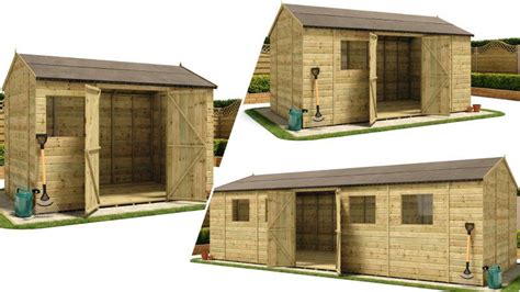 Pressure Treated Apex Sheds Windowless Project Timber