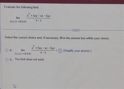 Solved Evaluate The Following Limit Chegg
