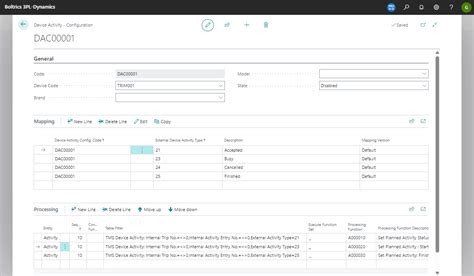 Device Activity Configuration Learn 3pl Dynamics
