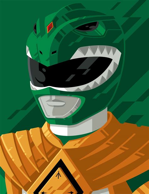 Download Green Ranger Vector Portrait Wallpaper