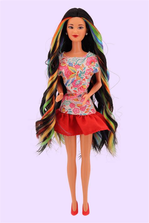 Asian Barbie With Rainbow Peek A Boo Twiggys Doll Hospital