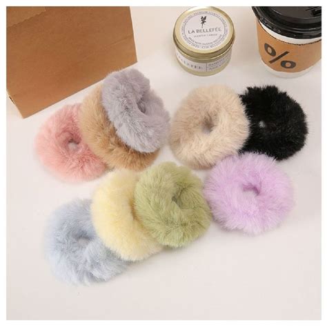 밍크 슈슈 퍼 곱창머리끈 밍크털곱창끈 솜사탕머리끈 홈플러스 택배배송