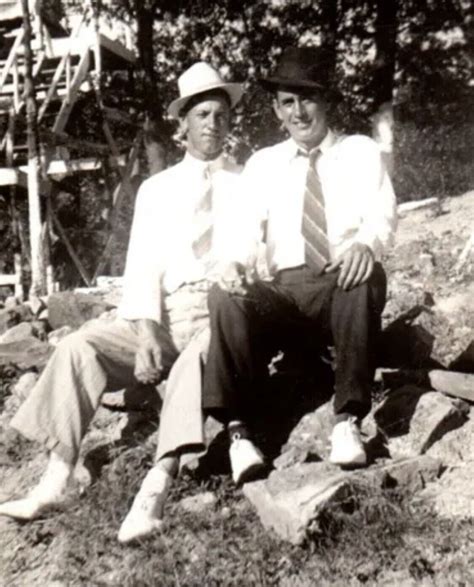 1930s Gay Couple Handsome Beefcakes Vintage Snapshot Photo Techrewinds