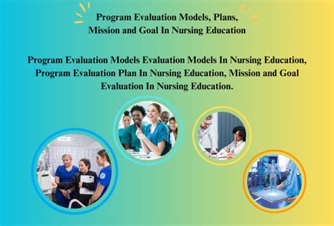 Program Evaluation Models Plans Mission And Goal In Nursing Education Nurses Educator