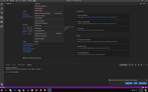 Visual Studio Code Where Can I See The Version Of Vsc That I Have Stack Overflow