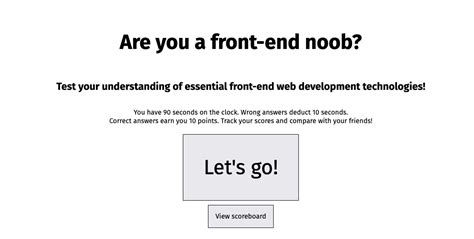 GitHub Peterjunpark Frontend Quiz