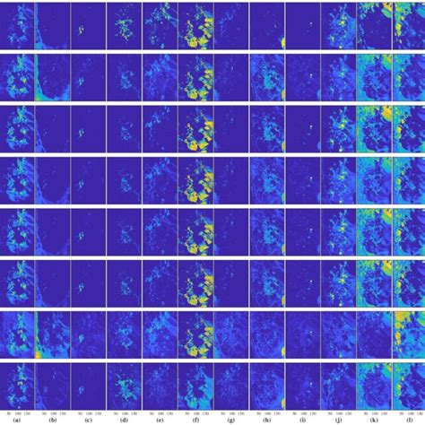 comparison of abundance maps estimated by different algorithms a