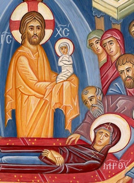 On The Icon Of The Assumption Dormition By Solrunn Nes