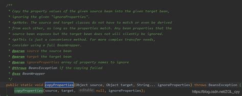 BeanUtils的忽略字段工具类 阿里云开发者社区
