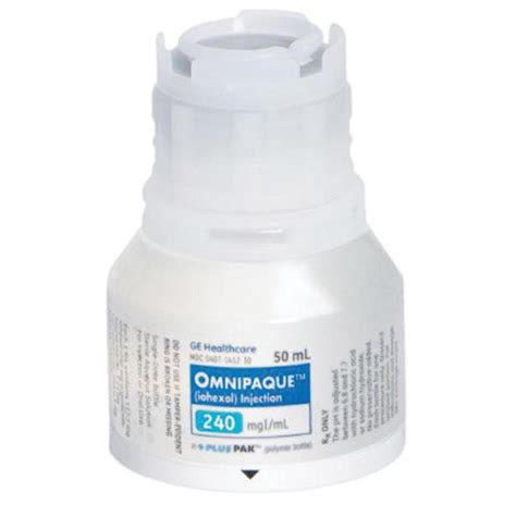 Omnipaque 240 50 Ml Bottle 10 Bx