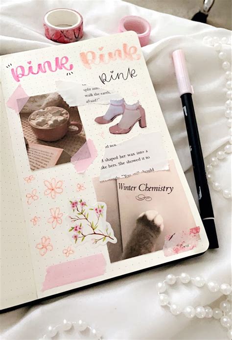 Pink Bujo Theme Shapes Pink Crafts