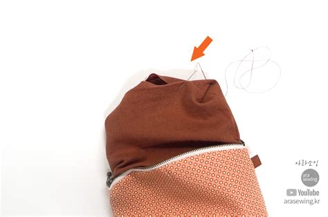 둥근입구 파우치 만들기영상도안diy Curved Top Pouch