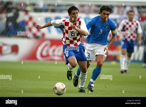 Daniel Saric Paolo Maldini Italy V Croatia Prefectural Kashima Stadium
