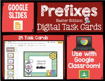 Prefixes Google Slides Digital Task Cards Distance Learning By Andrea Morgan