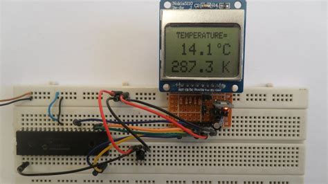 PIC MCU Interface With Nokia LCD LM Sensor MikroC Projects