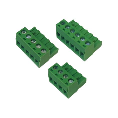 10 Pcs Female Pluggable Pcb Screw Terminal Block Connector Shopee