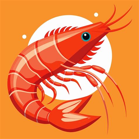 Shrimp Vector Art Illustration Premium Ai Generated Vector