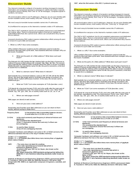internet discussion guide pdf domain name domain name system