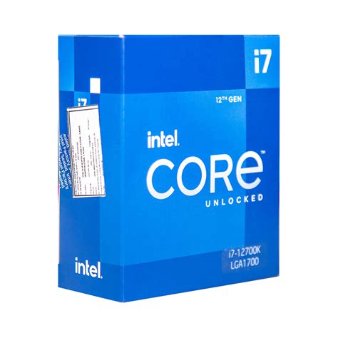 CPU Intel Core i7-12700K (3.8GHz turbo up to 5.0Ghz, 12 nhân 20 luồng ...