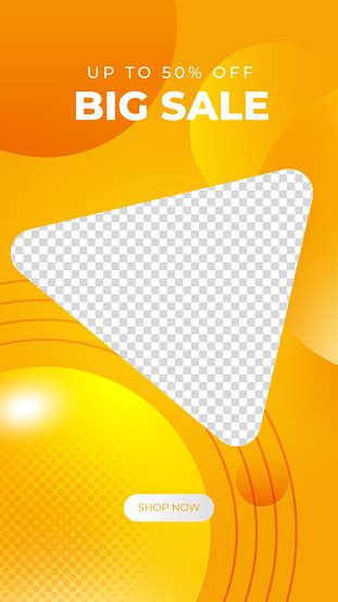 판매 이야기 배너 템플릿 디자인 벡터 그림입니다 배너 판매 프리젠 테이션 전단지 포스터 초대를위한 스토리 템플릿 세트 Brand Name Smart Phone에 대한 스톡