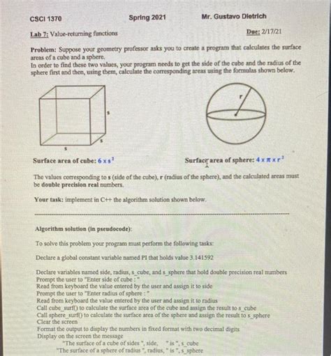 Solved Algorithm Solution In Pseudocode To Solve This