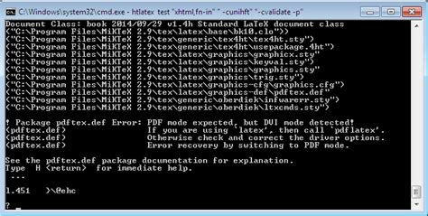 Pdftex Want To Use PDFLaTeX In Htlatex Comand TeX LaTeX Stack Exchange