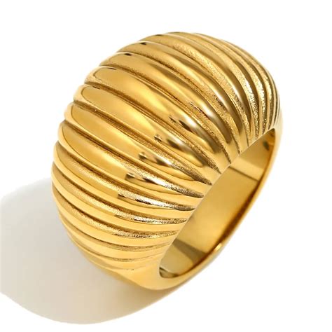 Fat Bread Stripe Ring Ebbelle