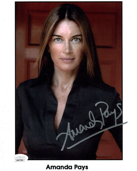 Amanda Pays Headshot 8x10 Signed Photo Jsa Certified Autograph