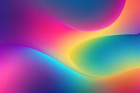 Premium Ai Image Abstract Color Glow Gradient Blend With Diffuse Highlights For Modern Design