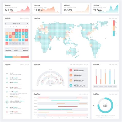 Premium Vector Map And Time Dashboard Used For Status Analysis