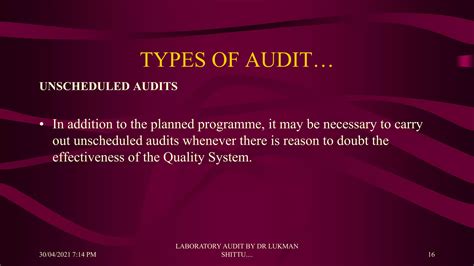 Laboratory Audit Ls Pdf