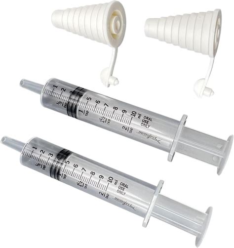 Clear Oral Syringe 2 Tsp 10 Ml Calibrated In Tsp And Ml