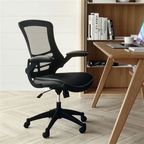 Home Office Desk Chair With Footrest High Back Mesh Rolling Swivel