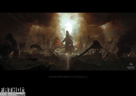 Godzilla 2 Concept Art By Weta Godzilla 2 Official Concept Artwork Images