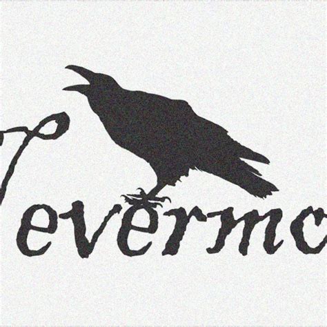Nevermore Raven Stencil Etsy