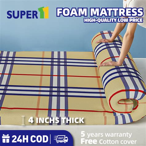Ashan New 2 4 Inch 100 Original Foam Bed Single Double Size Sheet