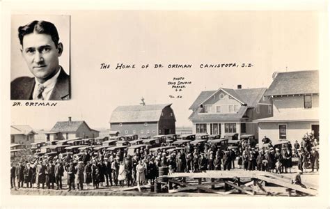 Vintage Rppc Home Of Dr Ortman Canistota Sd Chiropractic Hospital C