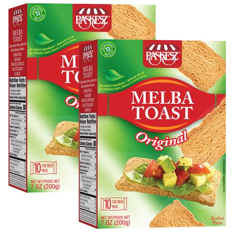 Snacktery Original Melba Toast Crackers All Natural Thin And Crispy Flatbread Crackers 7 Oz