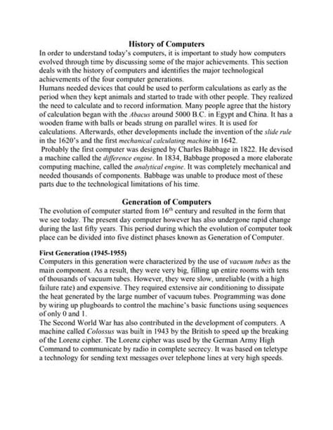 History Of Computers Management System Projectpdf